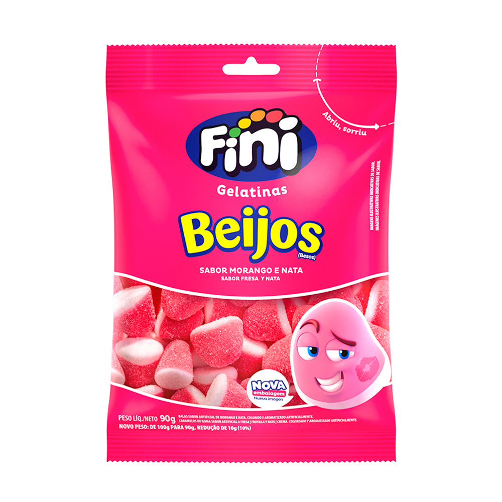 Beijos de Morango 90g - Fini em Promoção | Fini