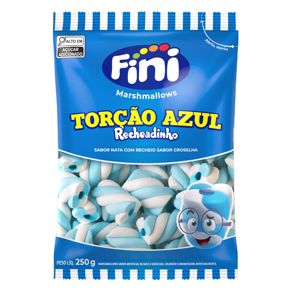 Marsh. Recheadinho Torção Azul 250g - Fini em Promoção | Fini