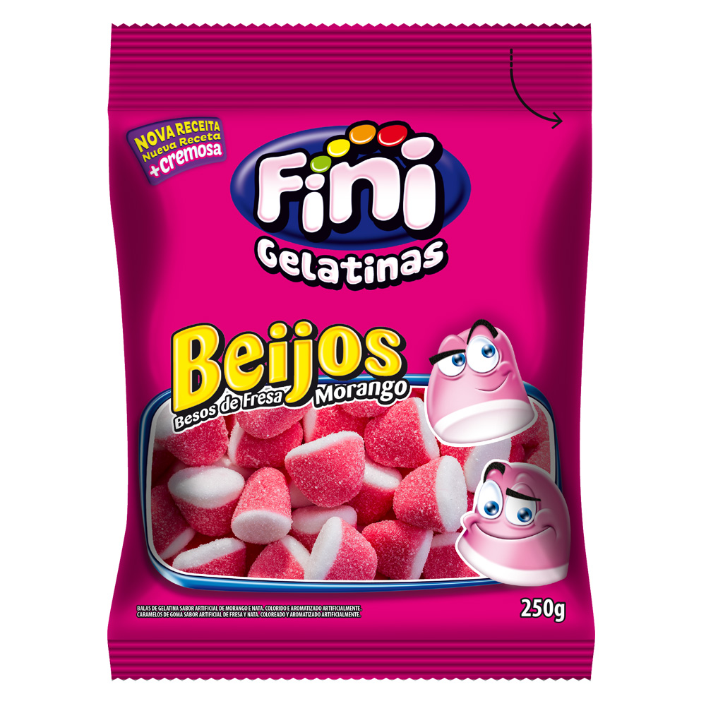 Beijos de Morango 250g - Fini em Promoção | Fini